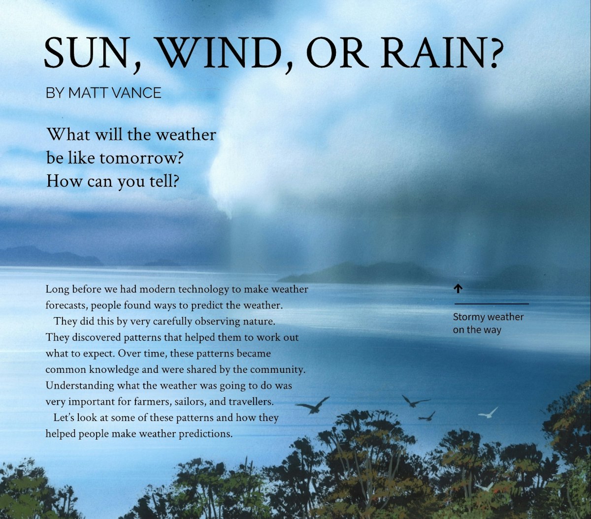 Sun, wind or rain? — Science Learning Hub