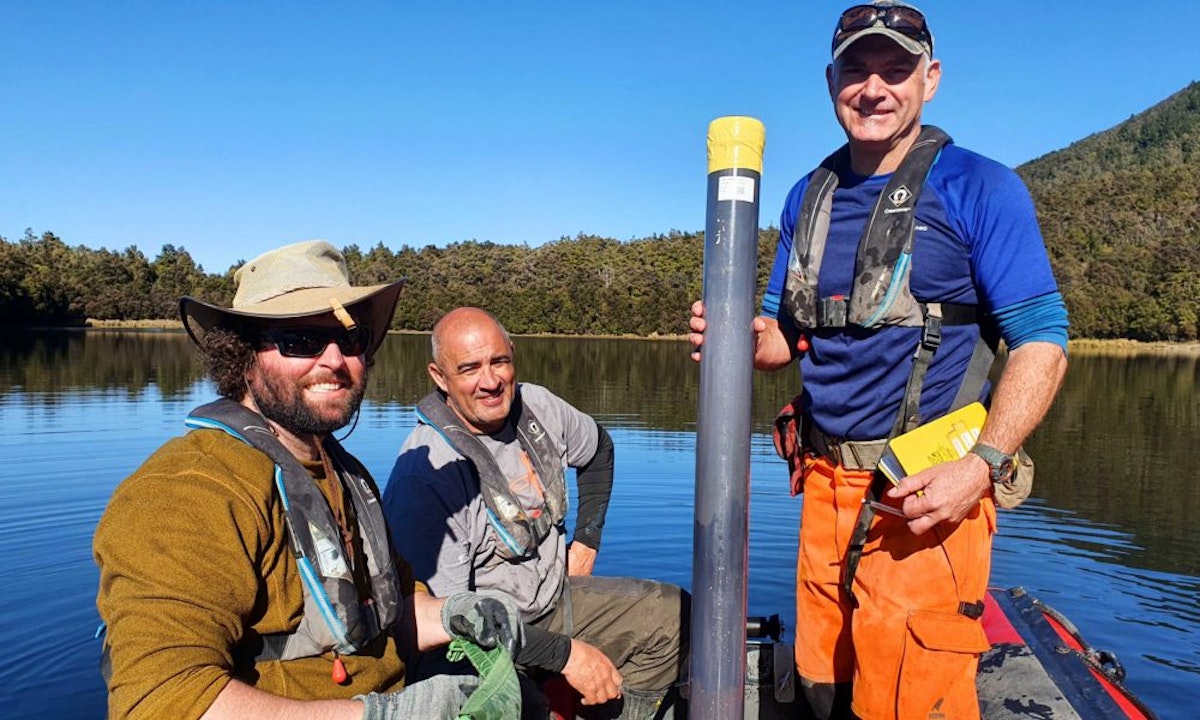 Lake sediment cores – exploring the past
