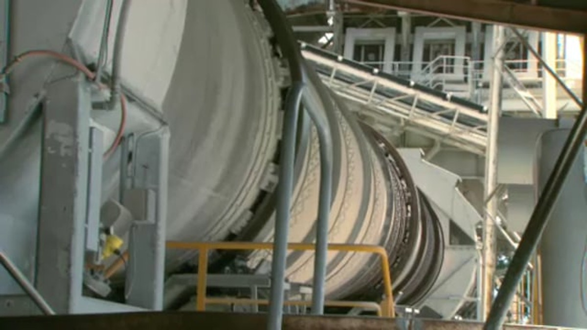 Calcination step 4: In the rotary kiln