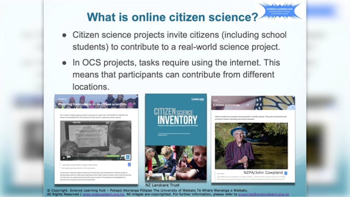 Online citizen science — Science Learning Hub