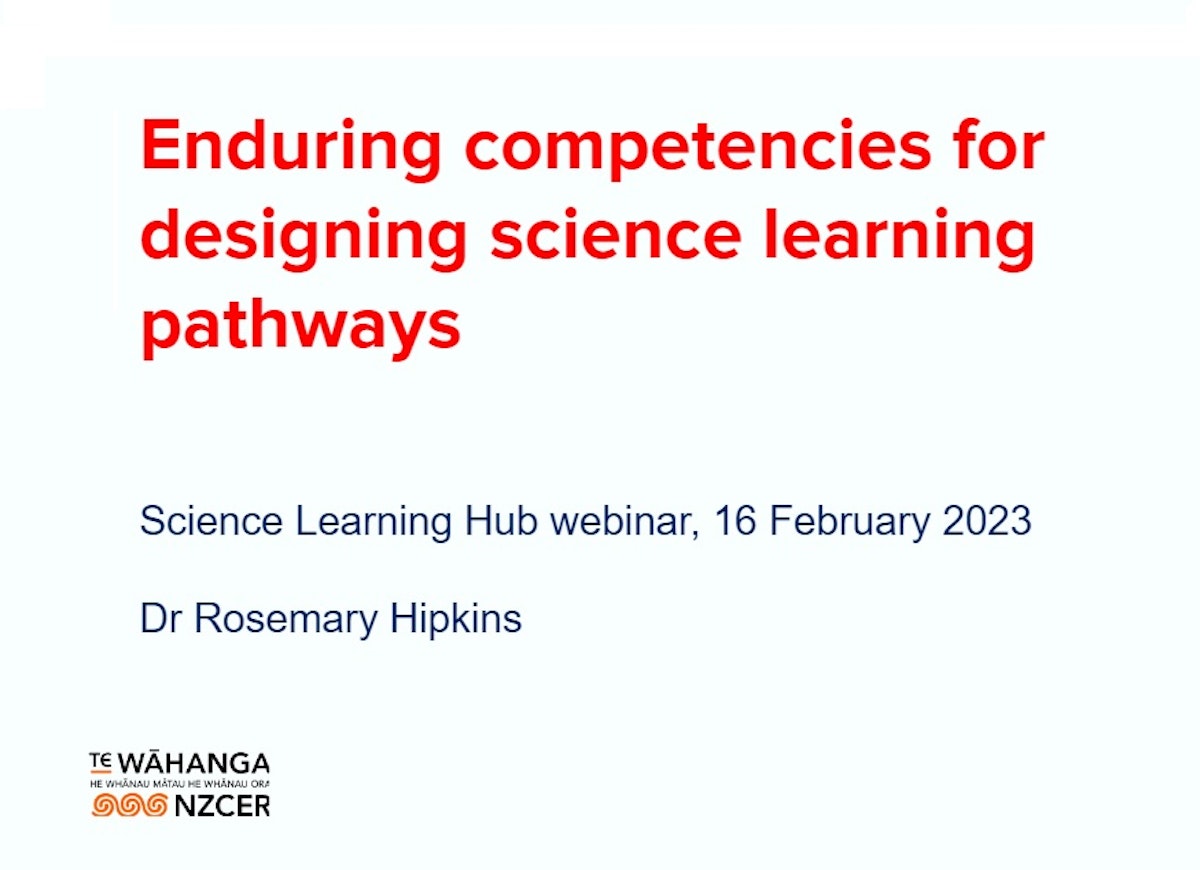 Enduring competencies for designing science learning pathways – slideshow