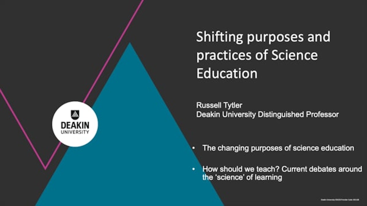 The changing purpose of science education