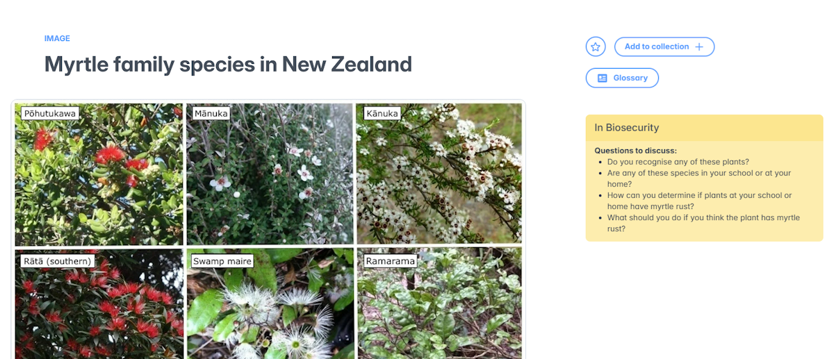 Collection note — Science Learning Hub