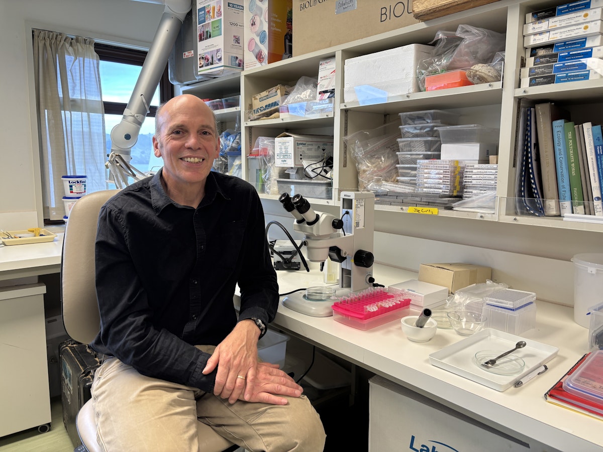 Marine ecologist Professor Stephen Wing