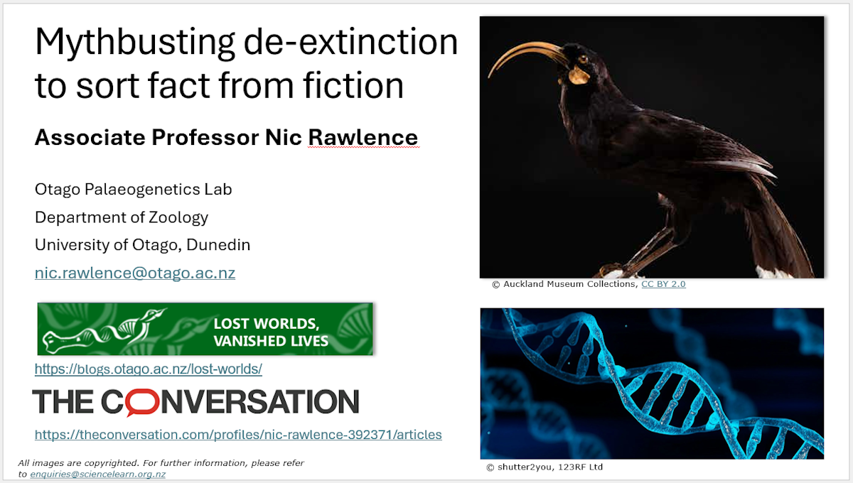 Mythbusting de-extinction to sort fact from fiction – slideshow