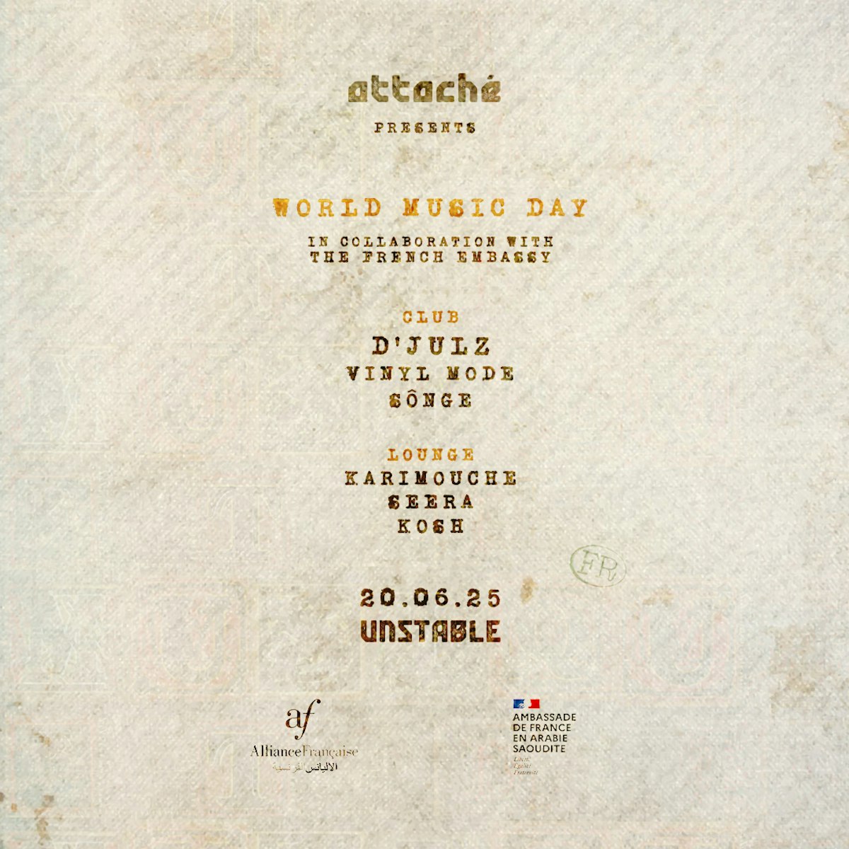 UNSTABLE: D'Julz, Vinyl Mode & More Live in Riyadh | NOFOMO