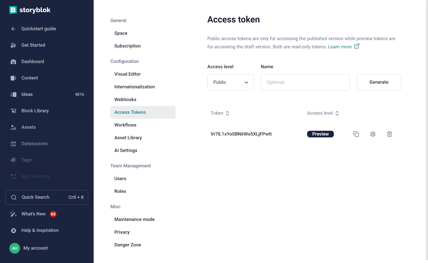 Storyblok & Next.js quickstart guide