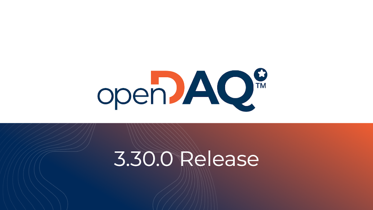 No winter slowdown: openDAQ 3.30.0 - openDAQ™