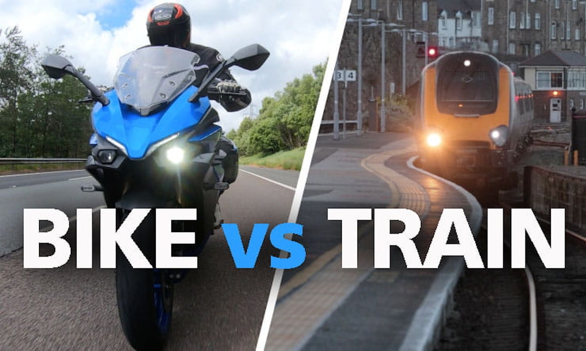 Motorbike v train challenge: 13 hours, 700 miles, 1 winner