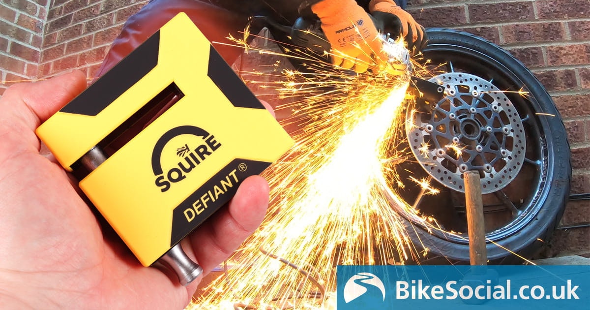Squire Defiant review | Angle grinder-resistant motorcycle disc lock tested