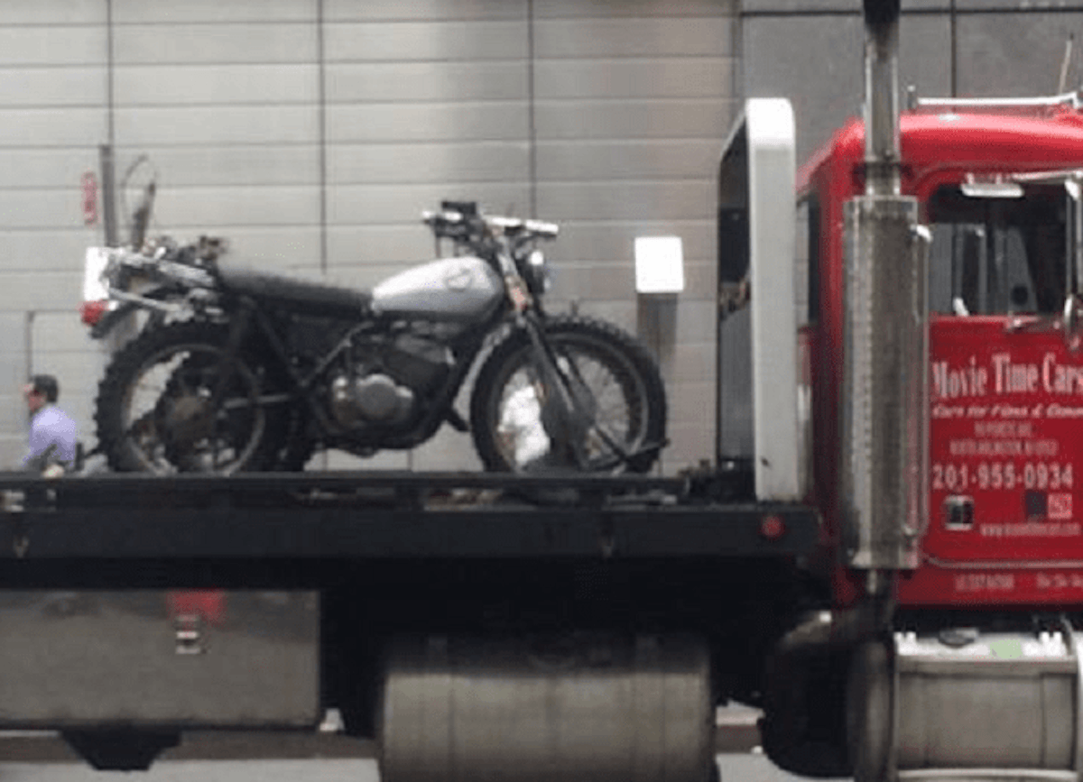 Ghostbusters bike spotted on set in USA