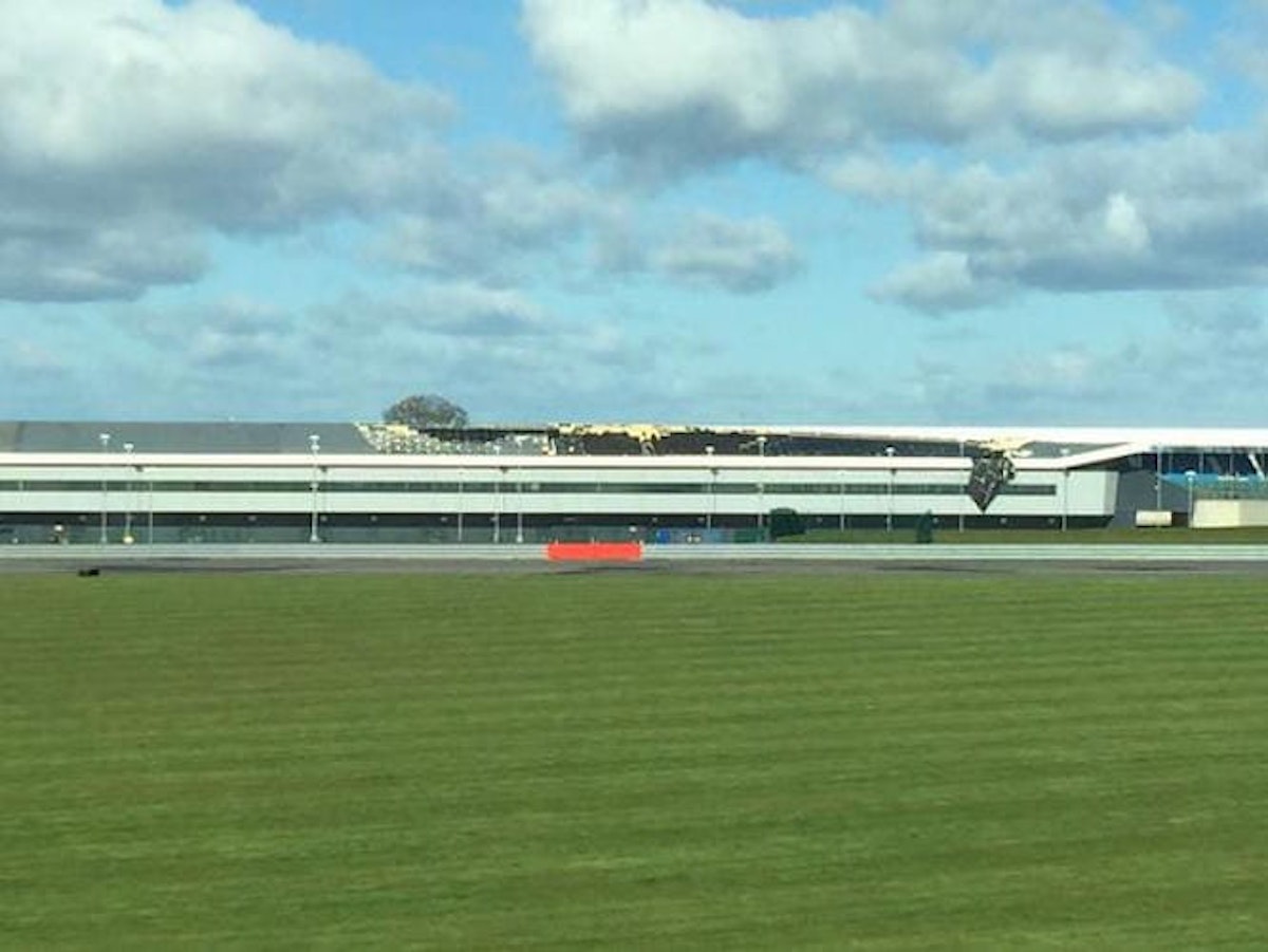 Silverstone Wing takes off in storm