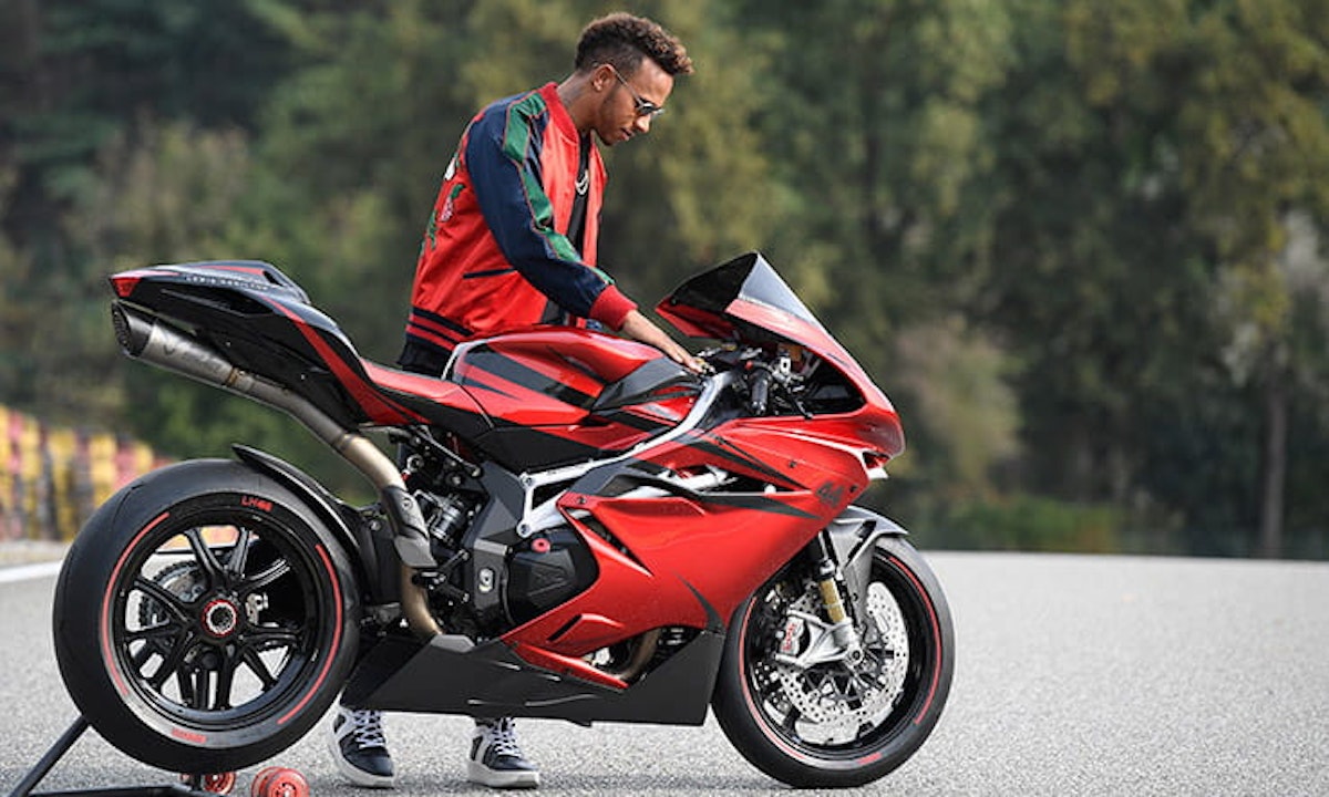 Lewis Hamilton reveals limited edition MV Agusta F4 LH44