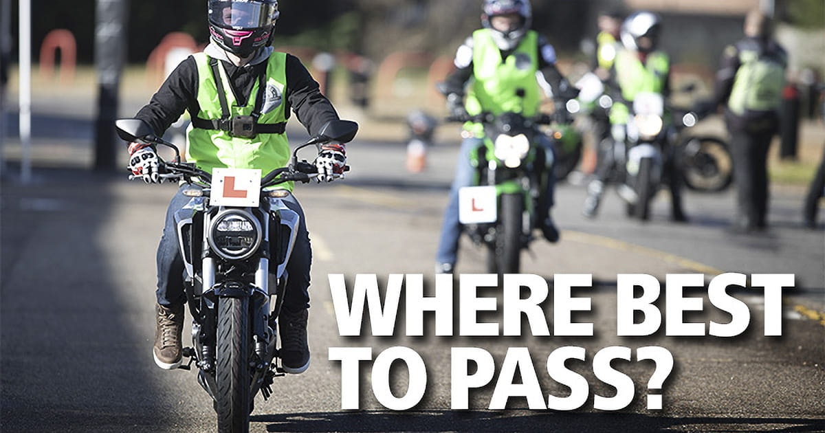 Where’s the best place to take your motorcycle test in the UK?