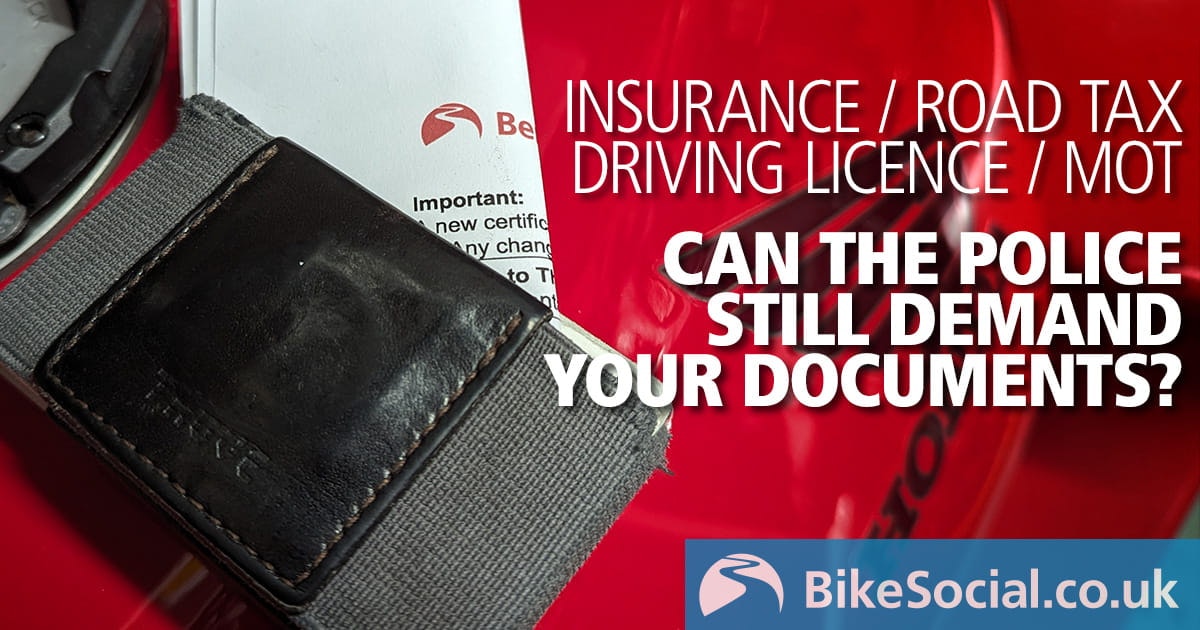What documents can the police demand if you’re stopped?