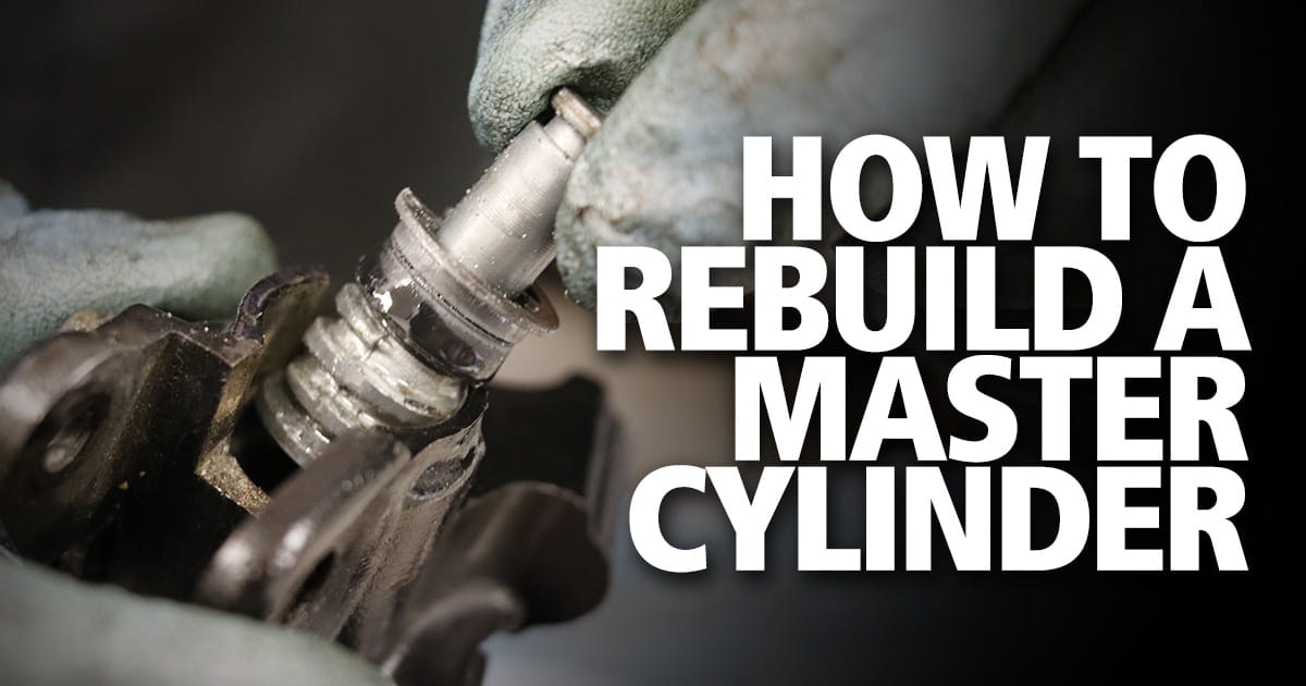 How to rebuild a motorcycle brake master cylinder