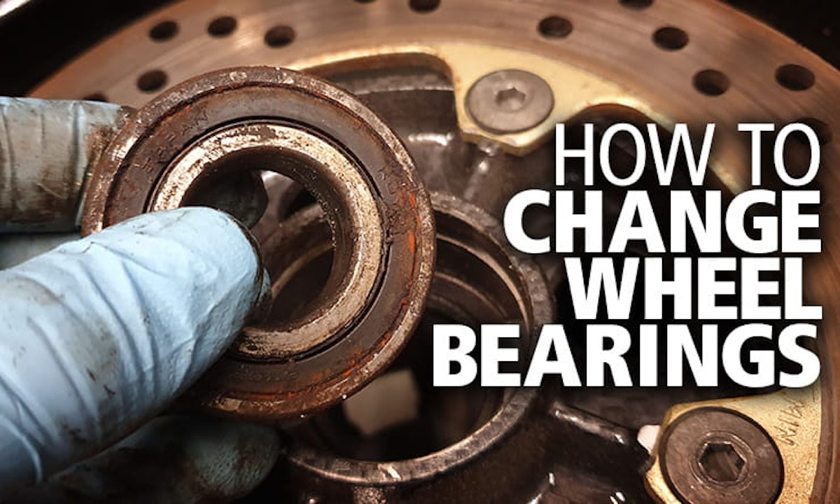 How to remove and replace motorcycle wheel bearings