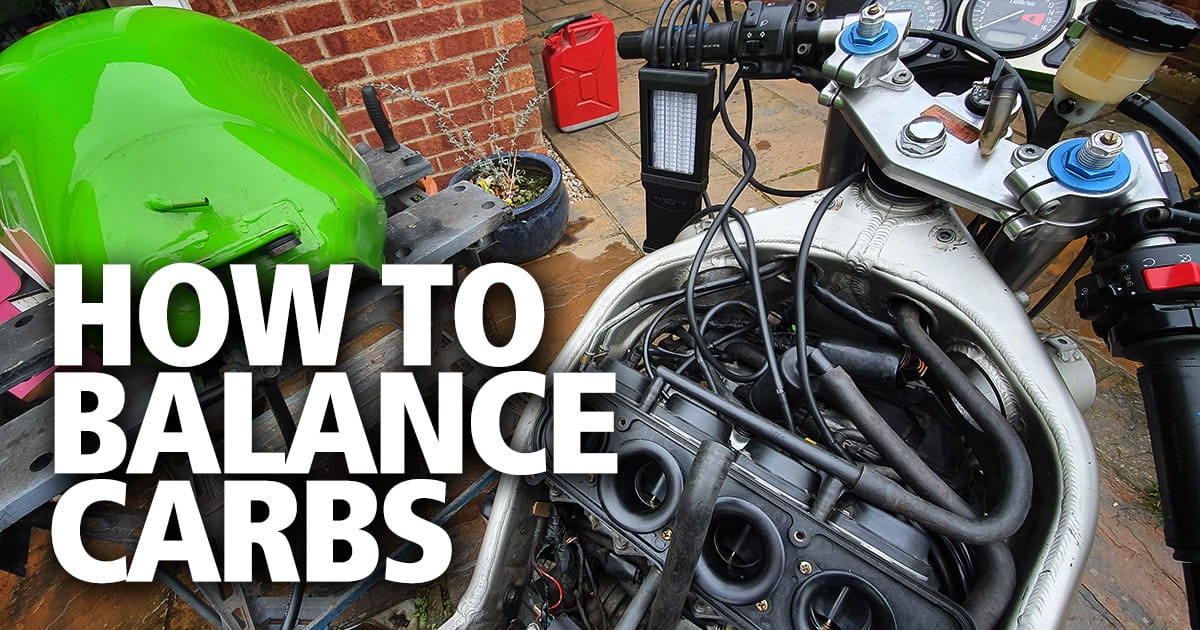 How to balance motorcycle carbs | DIY bike maintenance