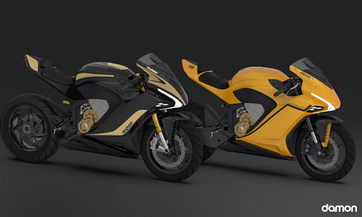 200 bhp Damon HyperSport electric sportsbike to be sold in Europe