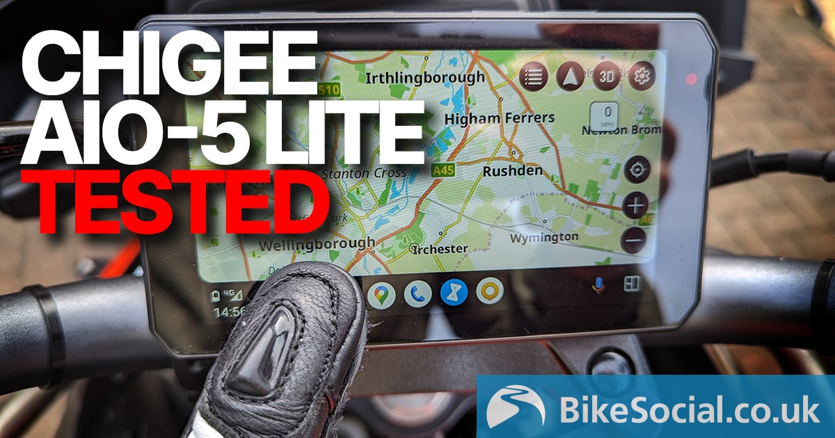 Chigee AIO-5 Lite review | Motorcycle sat-nav, media control & dash-cam