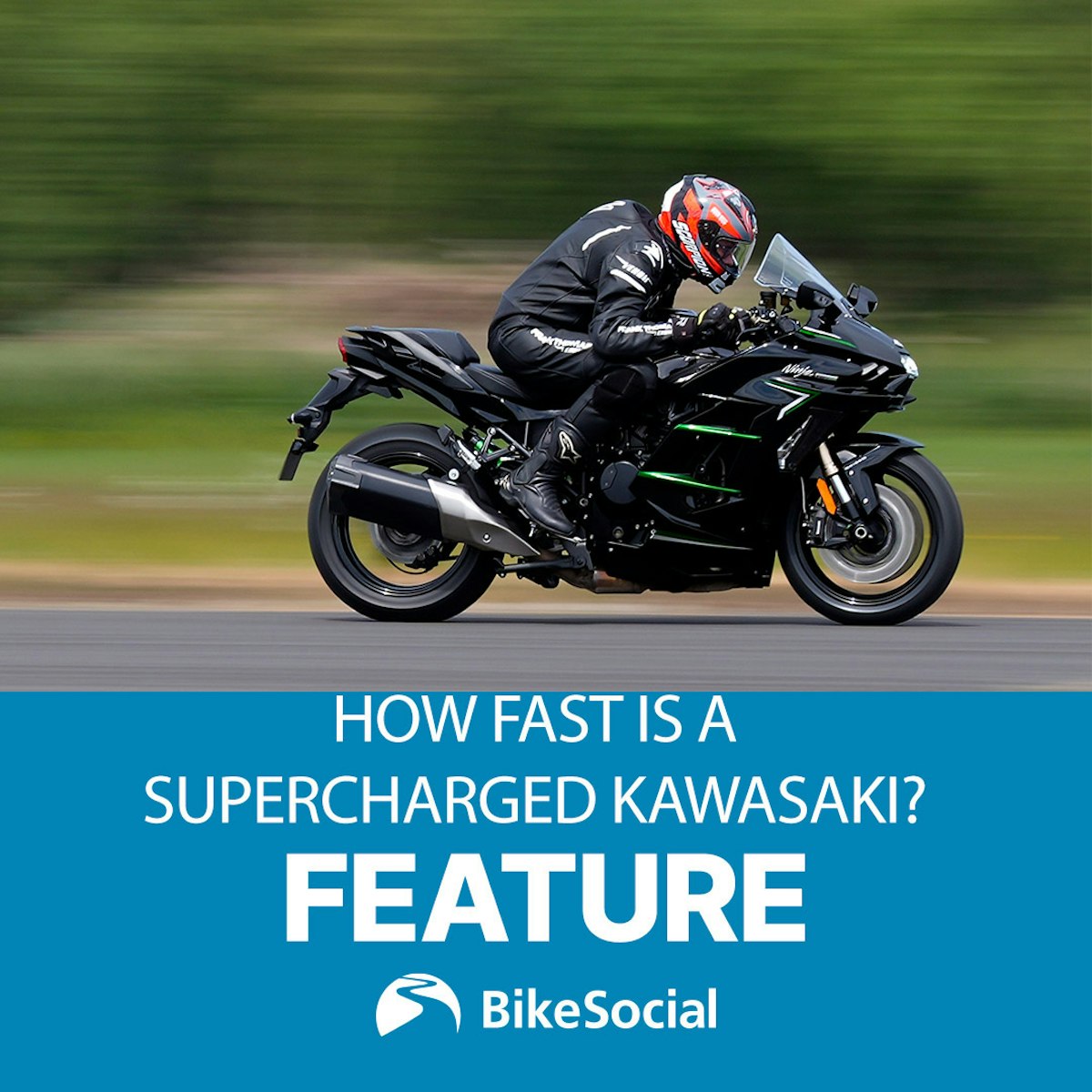 How fast is a supercharged Kawasaki H2?