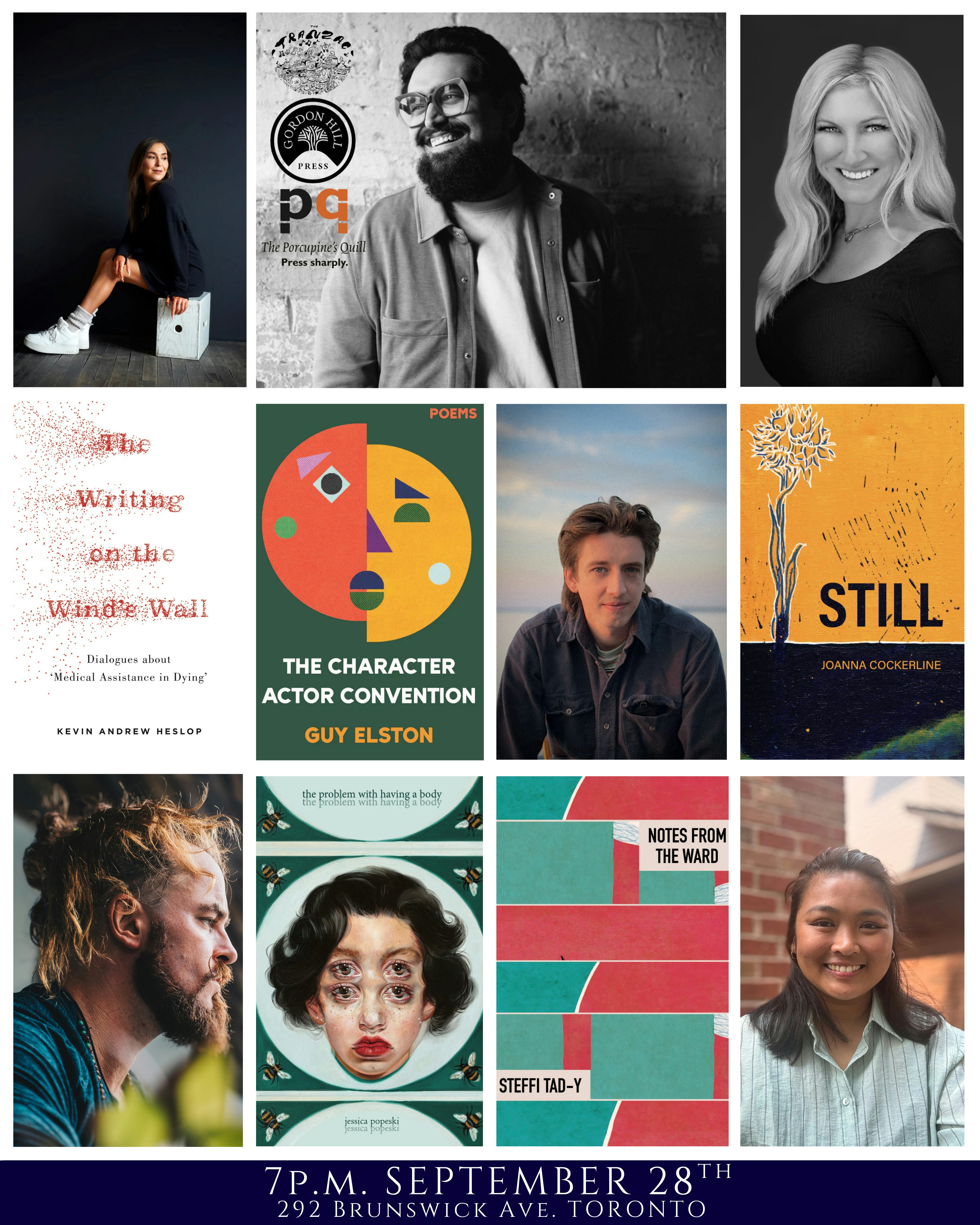 Author Reading - Joanna Cockerline, Kevin Andrew Heslop, Steffi Tad-y ...