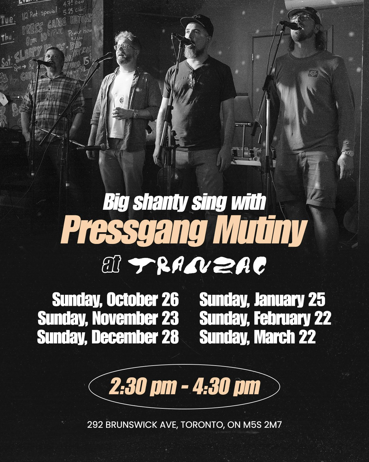 Big Shanty Sing presented by Pressgang Mutiny - Tranzac