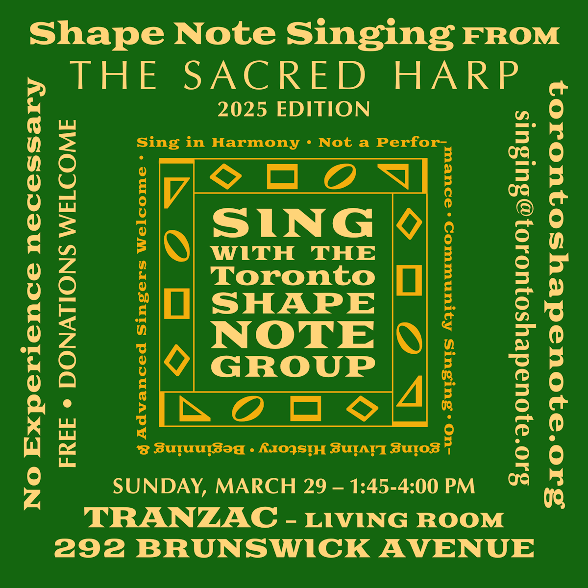 Shape Note Singing from The Sacred Harp - Tranzac