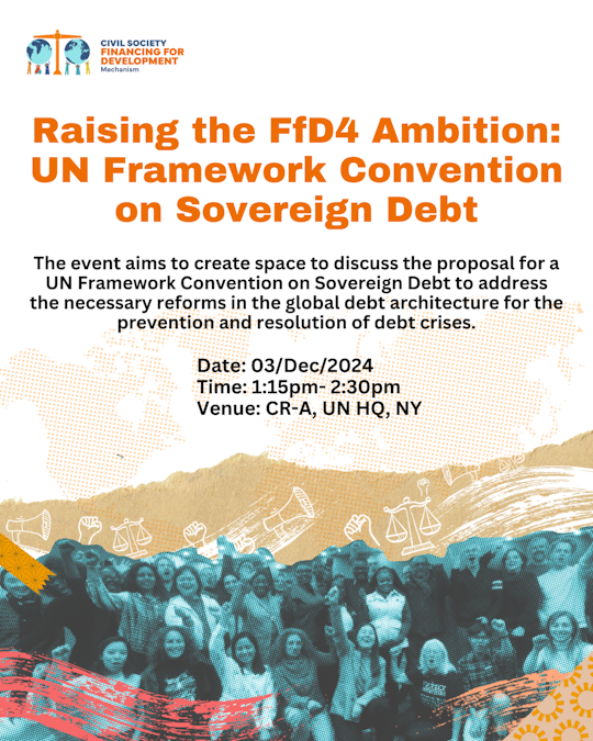 Raising the FfD4 Ambition: UN Framework Convention on Sovereign Debt