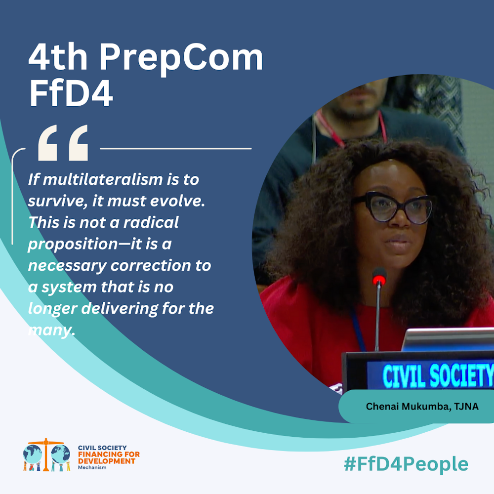 Intervention: Chenai Mukumba, TJNA, 4th PrepComm - CSFFD