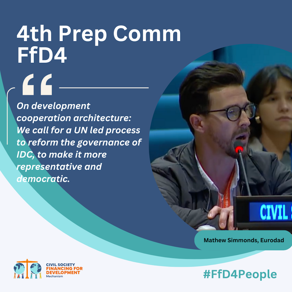 Intervention: Matthew Simmonds, Eurodad, 4th Prep Comm