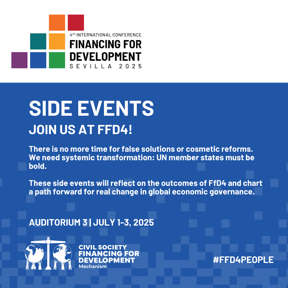 Side Events at the 4th International Conference on Financing for ...