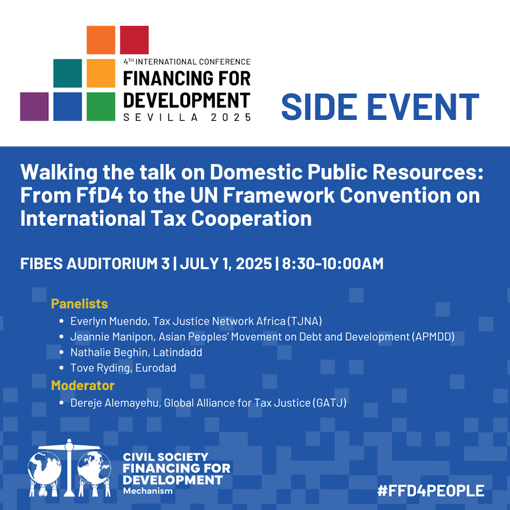 Walking the Talk on Domestic Public Resources – From FfD4 to the UN ...