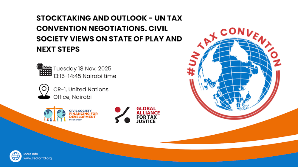 Stocktaking and Outlook - UN Tax Convention negotiations. Civil society ...