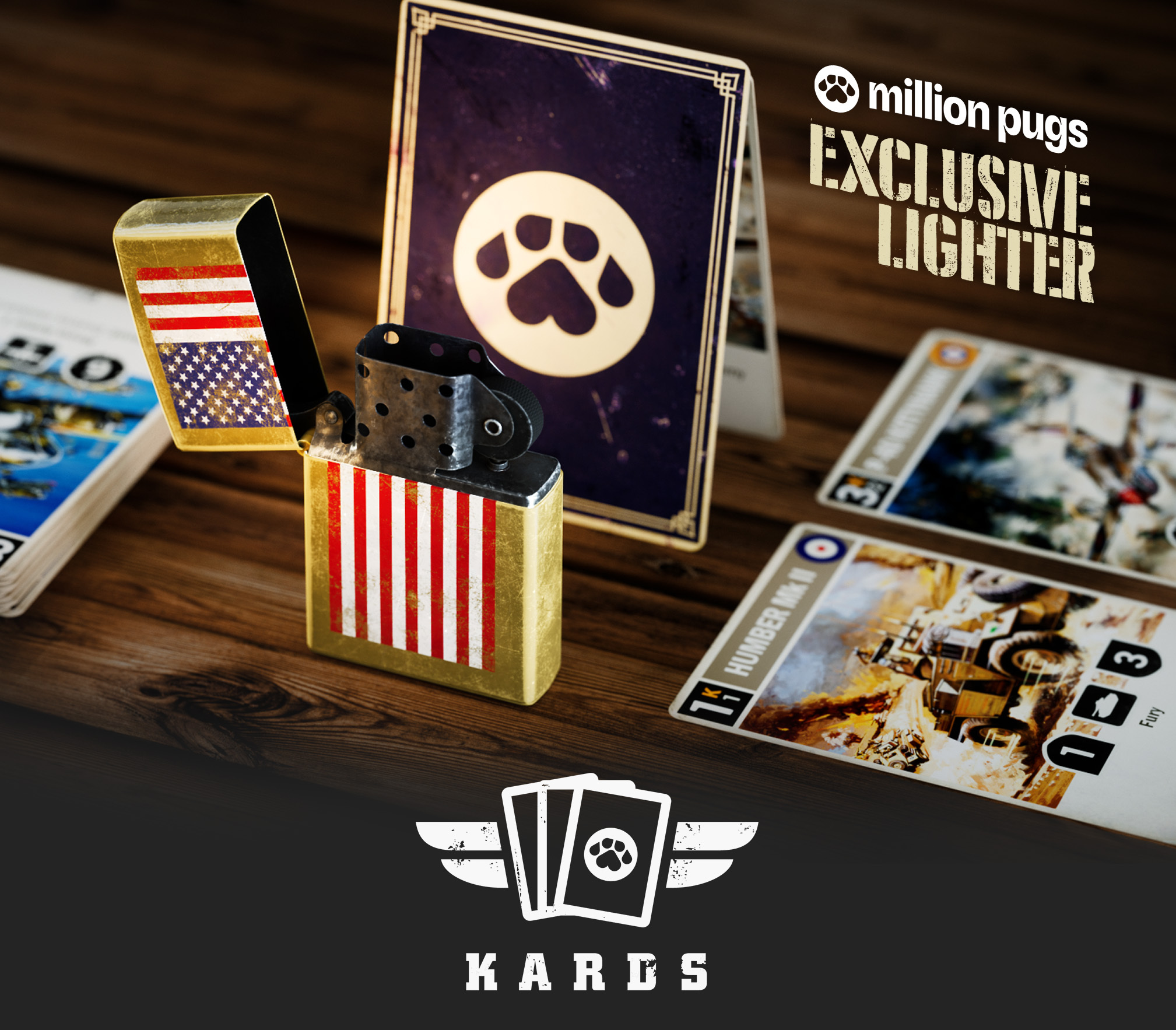 KARDS allies with MillionPugs | KARDS: The WWII Card Game