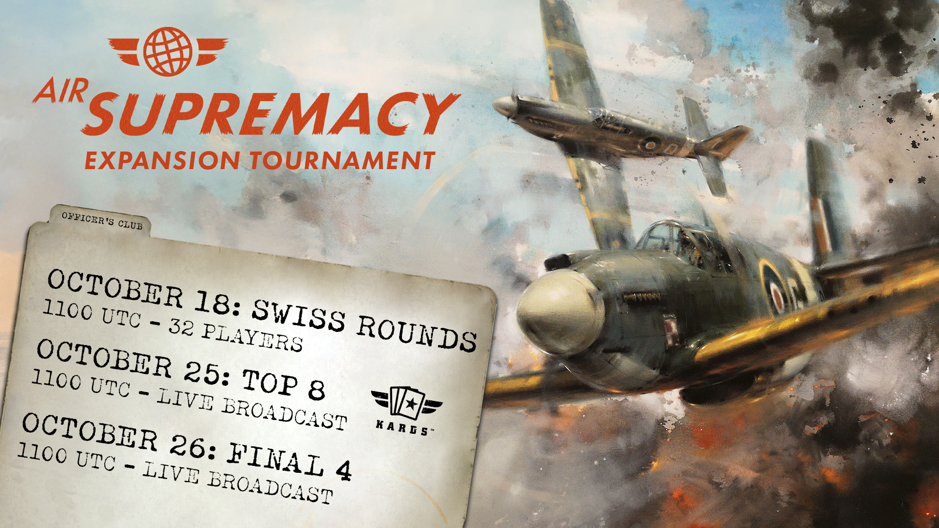 Air Supremacy Tournament Coming This October! | KARDS: The WWII Card Game