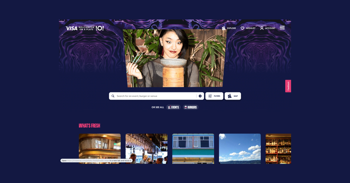 VISA Wellington on a Plate | ClickSuite