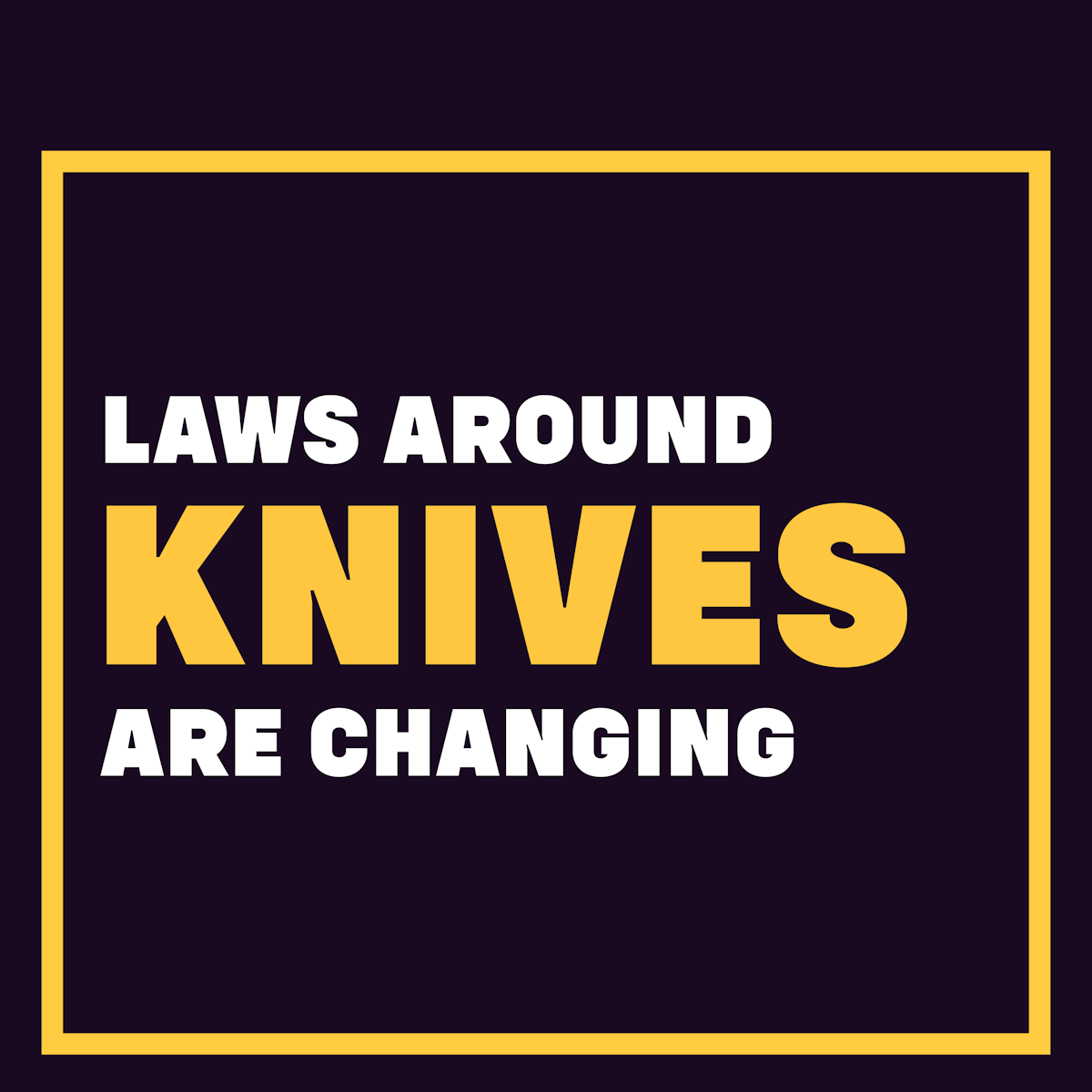 New Law Bans Zombie Knives As Police Launch Surrender And