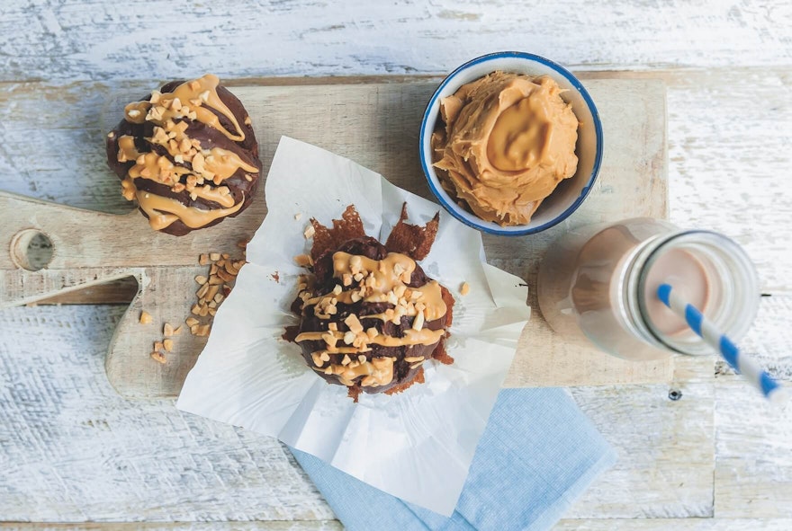 Peanut Butter & Chocolate Muffin Recipe Australia | Edlyn Foods