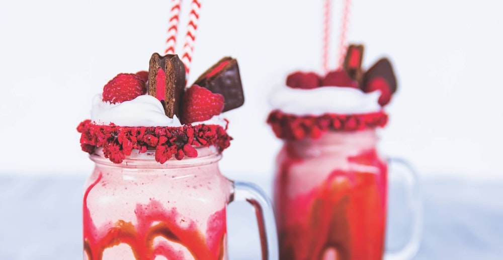 Raspberry Tim Tam Milkshake Recipe Australia | Edlyn Foods