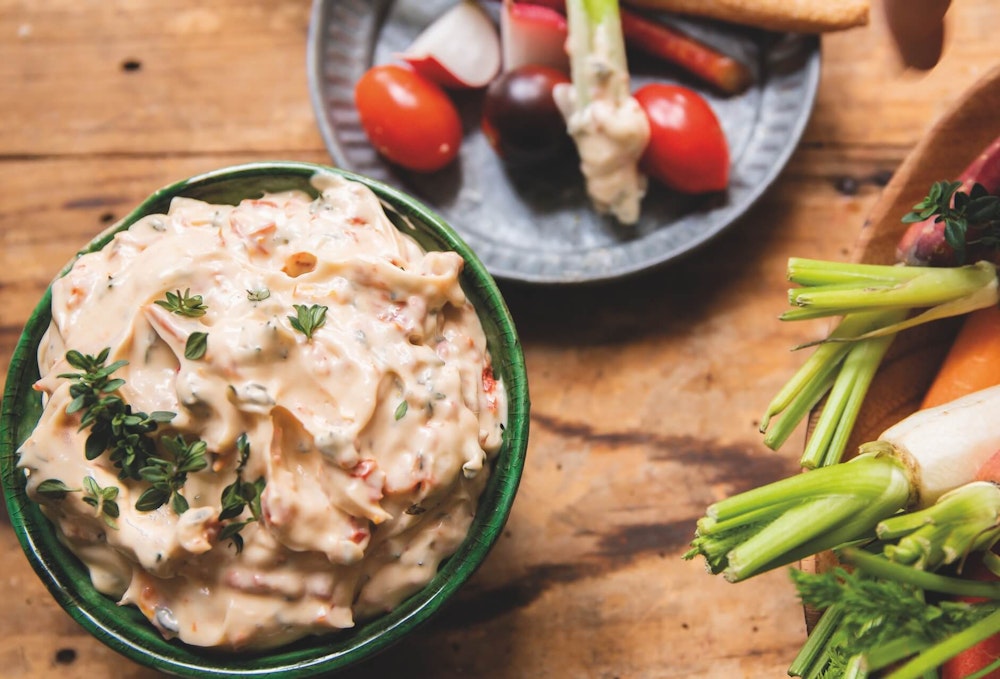 Vegan Sundried Tomato with Lemon Thyme Dip Recipe Australia | Edlyn Foods