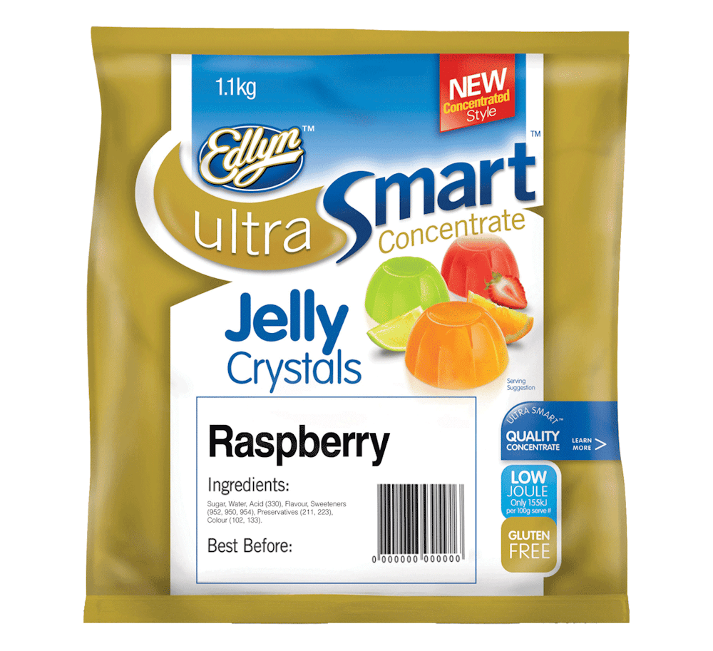 Ultra Smart Jelly Raspberry 1.1kg Bulk Online | Edlyn Foods