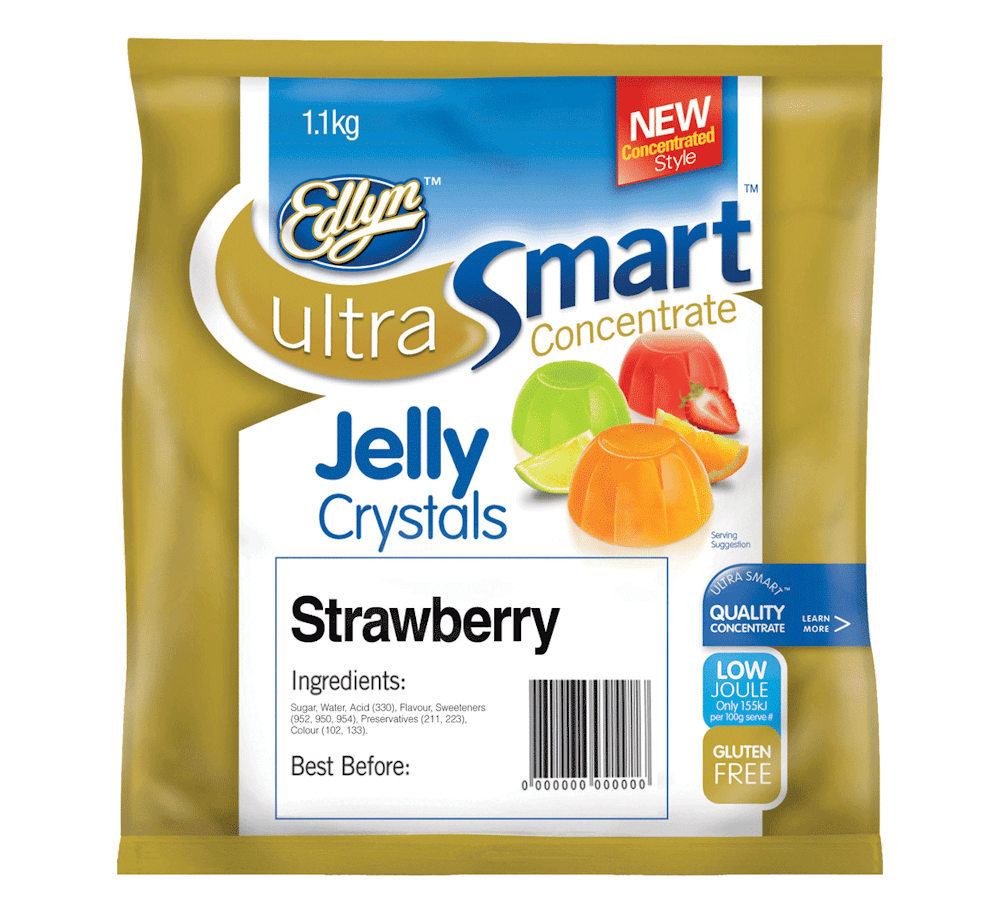 Ultra Smart Jelly Strawberry 1.1kg Bulk Online | Edlyn Foods