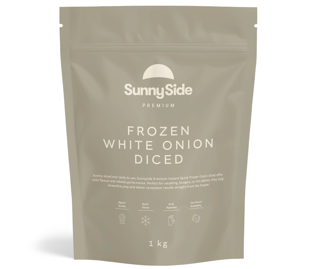Frozen White Onion Diced Bulk Online | Edlyn Foods