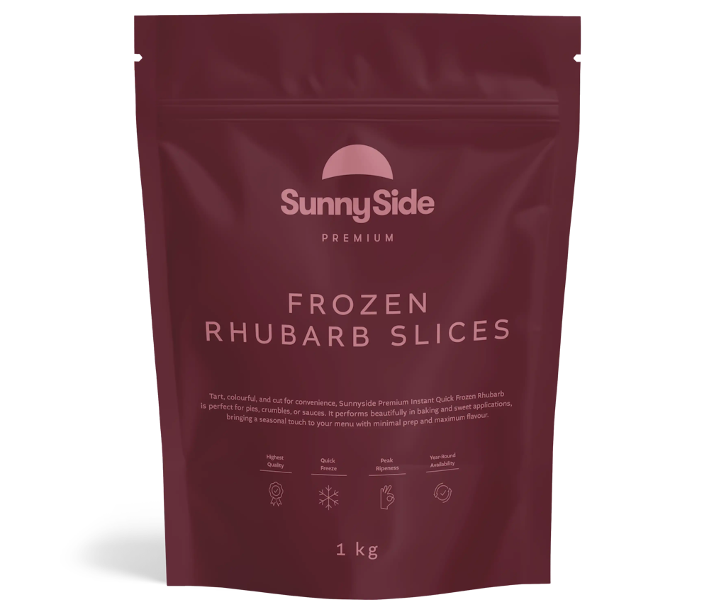 Frozen Rhubarb Slices Bulk Online | Edlyn Foods