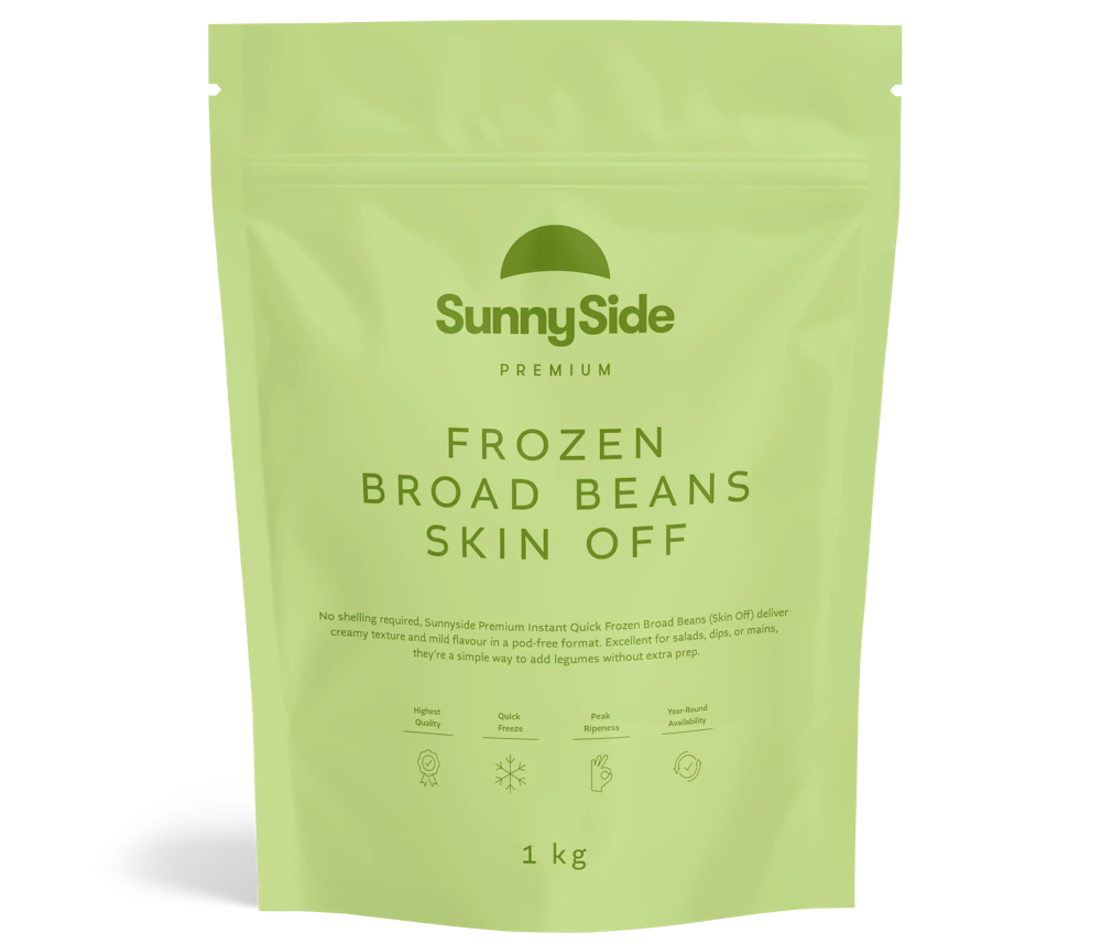Frozen Broad Beans (Skin Off) Bulk Online | Edlyn Foods