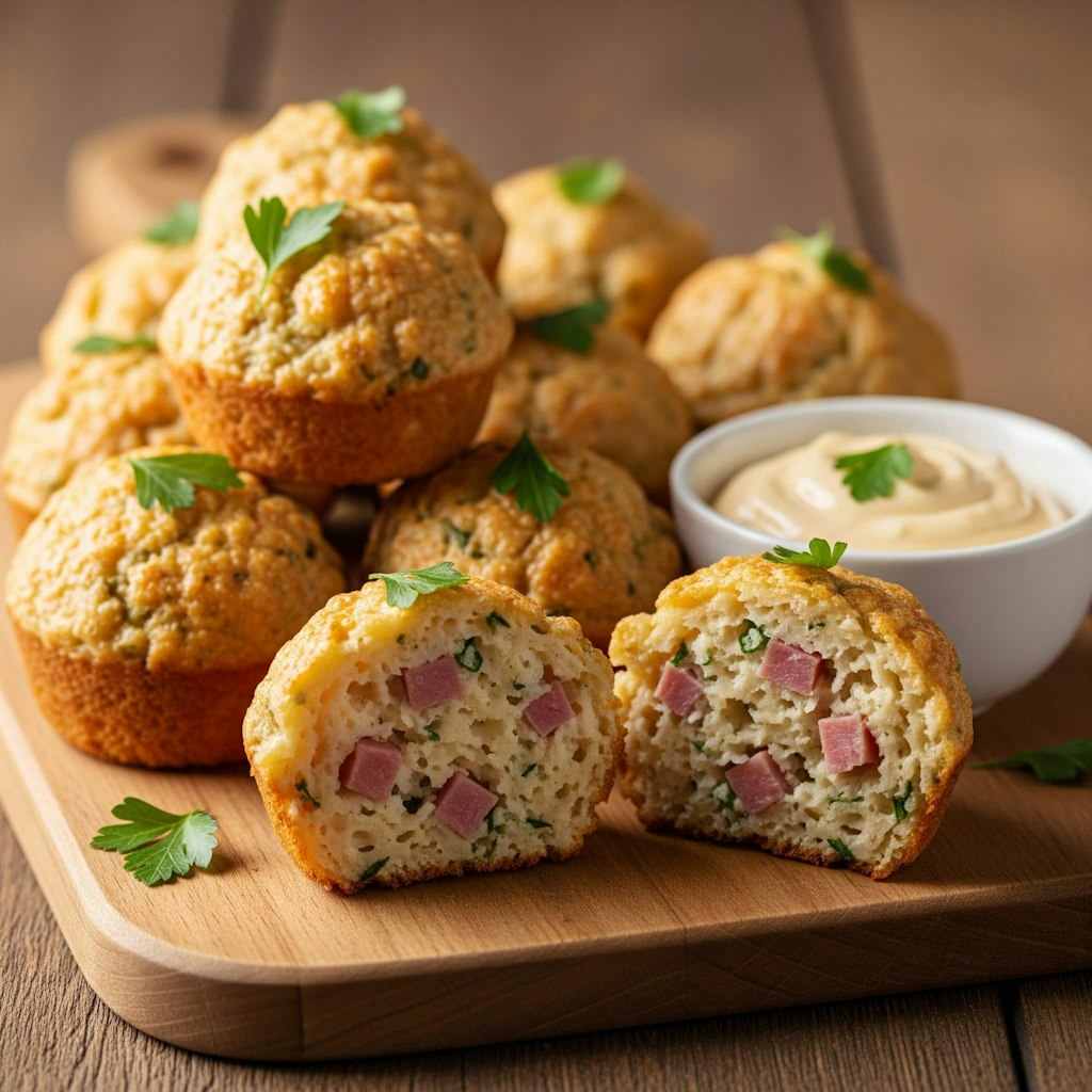 Savory Muffin Balls with Cheese Sauce Recipe Australia | Edlyn Foods