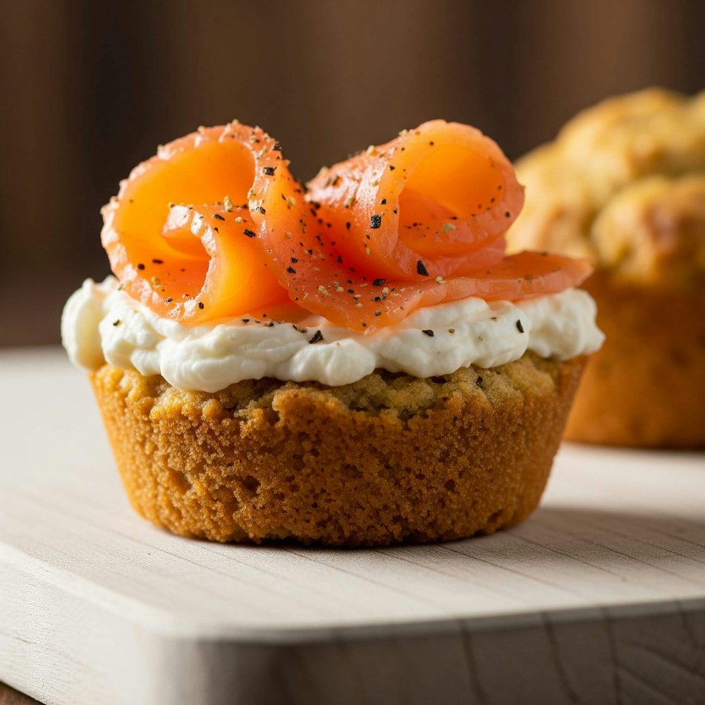 Savoury Muffins with Cream Cheese & Smoked Salmon Recipe Australia ...