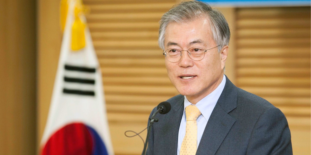 South Korean President Moon Jae-in visits New Zealand
