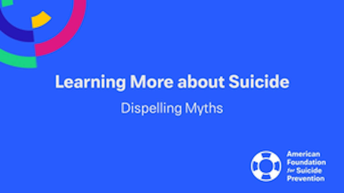 Research Video Spotlight: Dispelling Myths | AFSP
